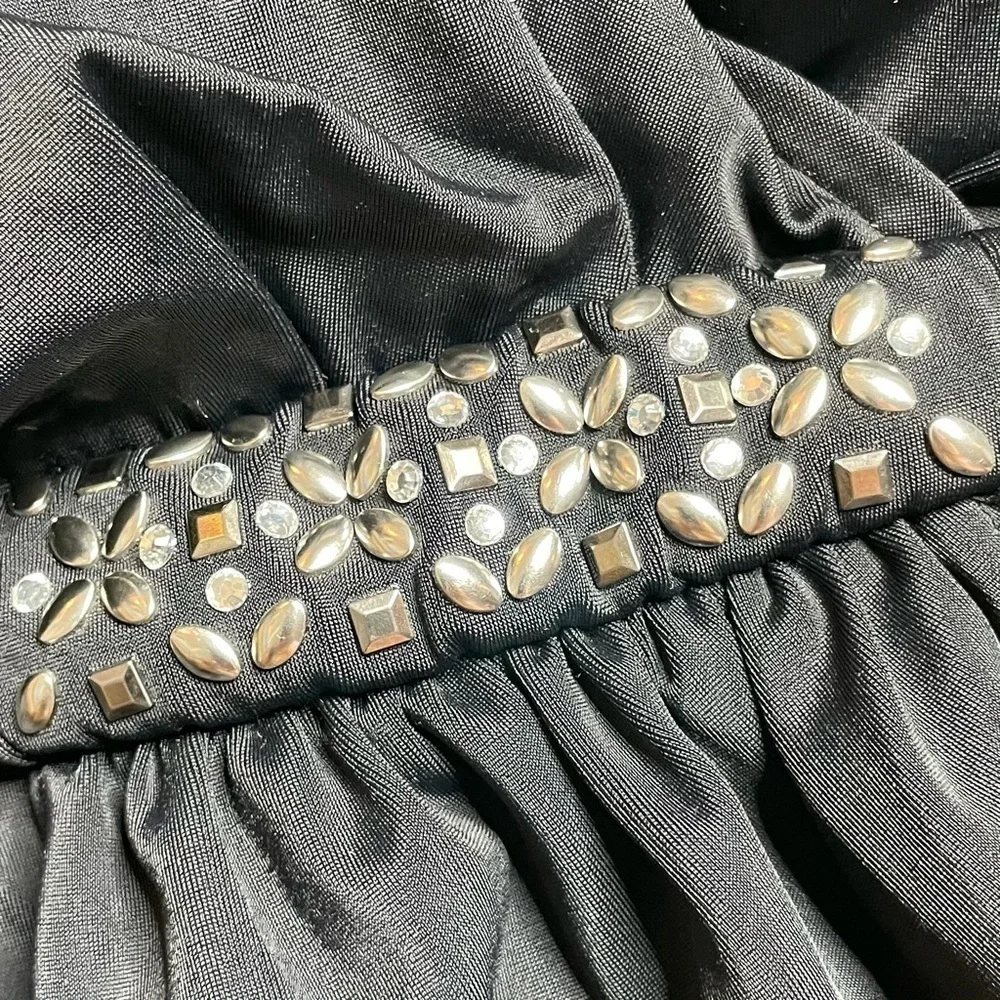 Trimshaper | Swim | Trimshaper Black Jeweled One Piece Swimsuit Stud ...